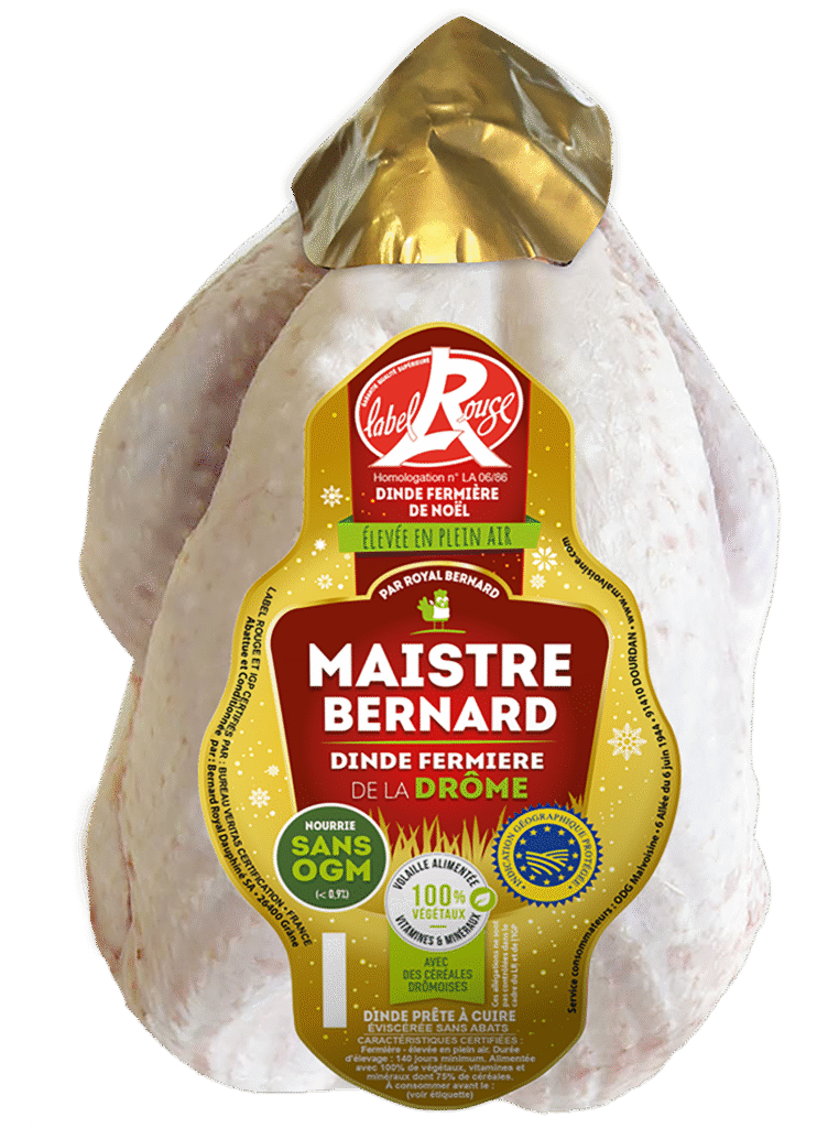 Dinde Fermière de la Drôme - Label Rouge - Royal Bernard